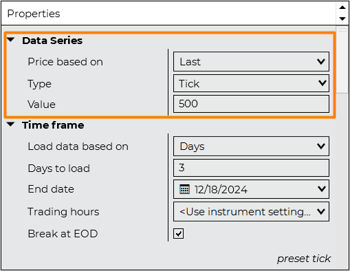 Understanding Tick Bars - NinjaTrader Desktop