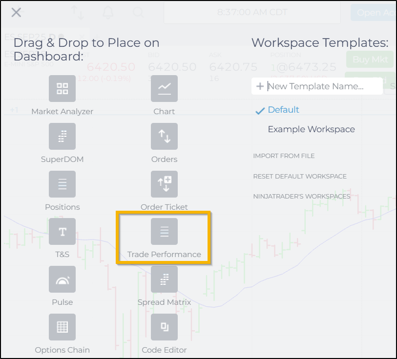 Account Reports & Trade Performance - NinjaTrader Web