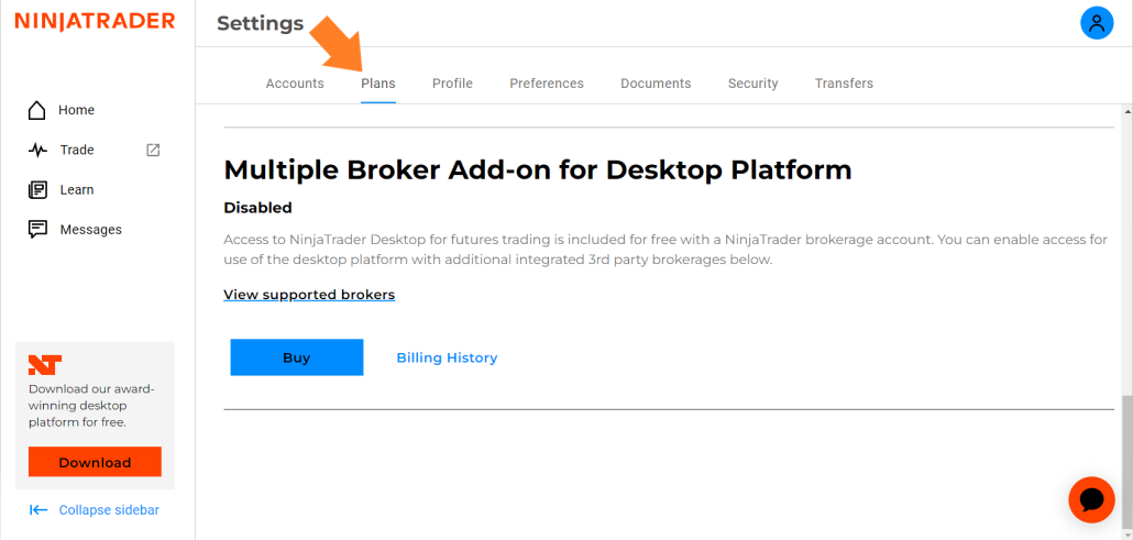 How to Subscribe to the Multiple Broker Add-On for NinjaTrader Desktop