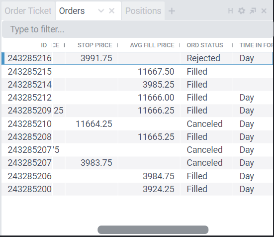 Determining the Reason for an Order Rejection