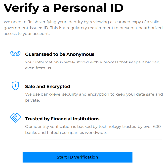 ID Verification With Veriff - Tradovate