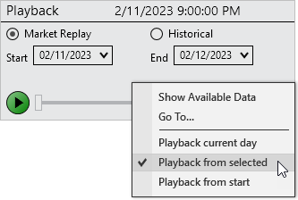 Market Replay (Playback Connection) - NinjaTrader Desktop