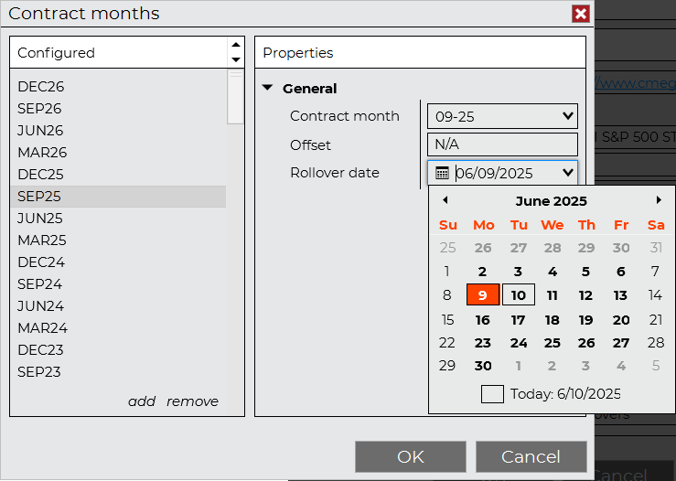 Contract Rollovers - NinjaTrader Desktop