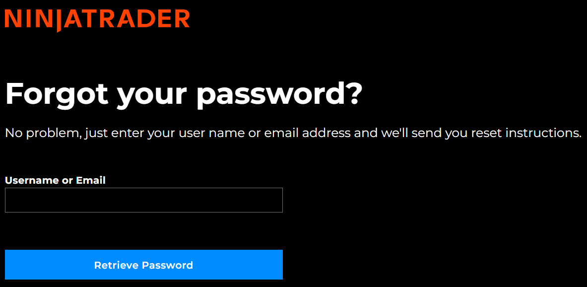 Username Recovery / Password Reset